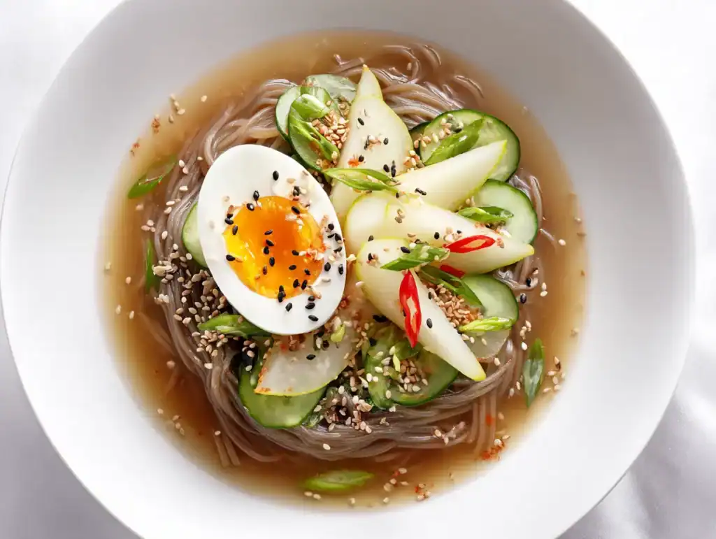 Delicious Mul Naengmyeon: Korean Cold Noodle Soup Recipe