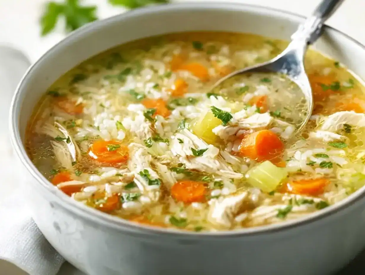 Cozy Turkey and Rice Soup Recipe in 30 Minutes