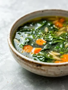 Healthy Spinach Soup Recipe with Fresh Ingredients