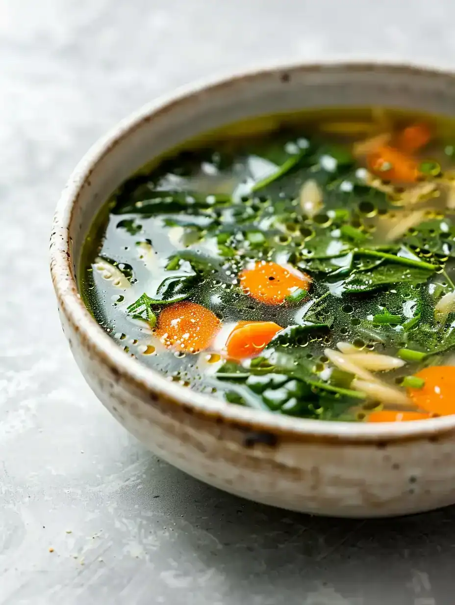 Healthy Spinach Soup Recipe with Fresh Ingredients