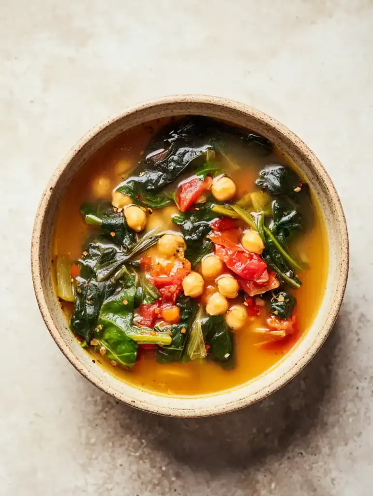 Cozy Swiss Chard Soup with Beans and Simple Vegetables