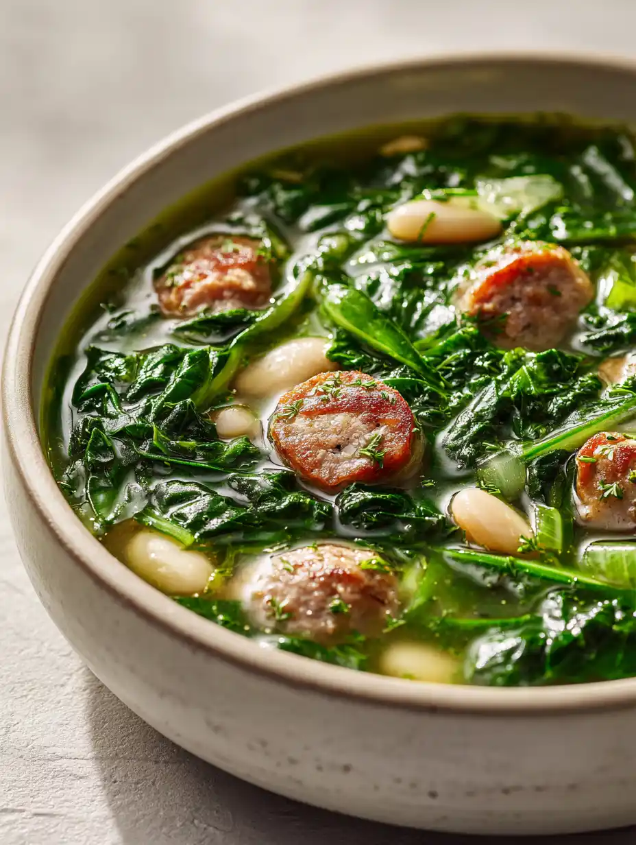 Comforting Turnip Green Soup with Classic Southern Flavor